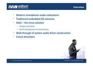 Linux audio for smartphones | PPT