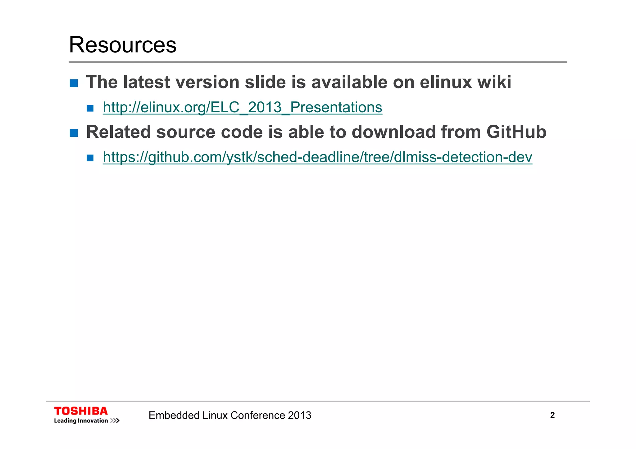 Deadline Miss Detection with SCHED_DEADLINE | PDF