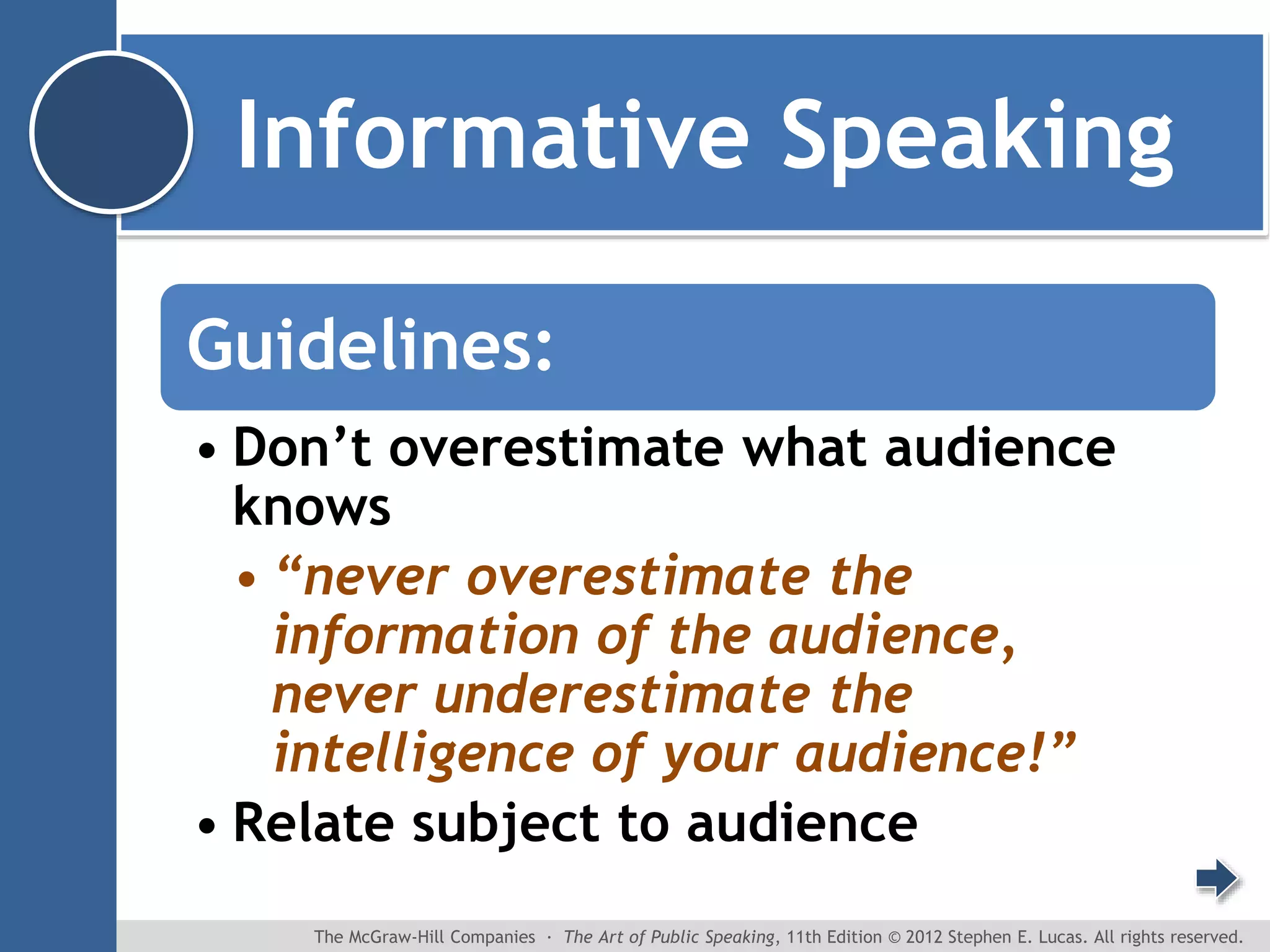 Informative speech | PPTX