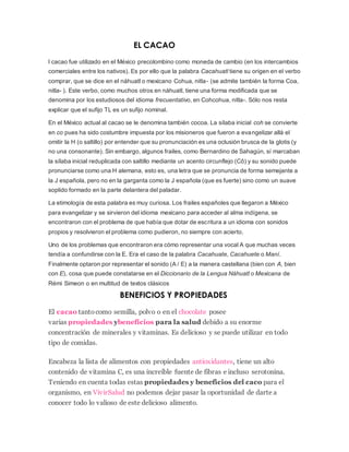 El cacao | PDF