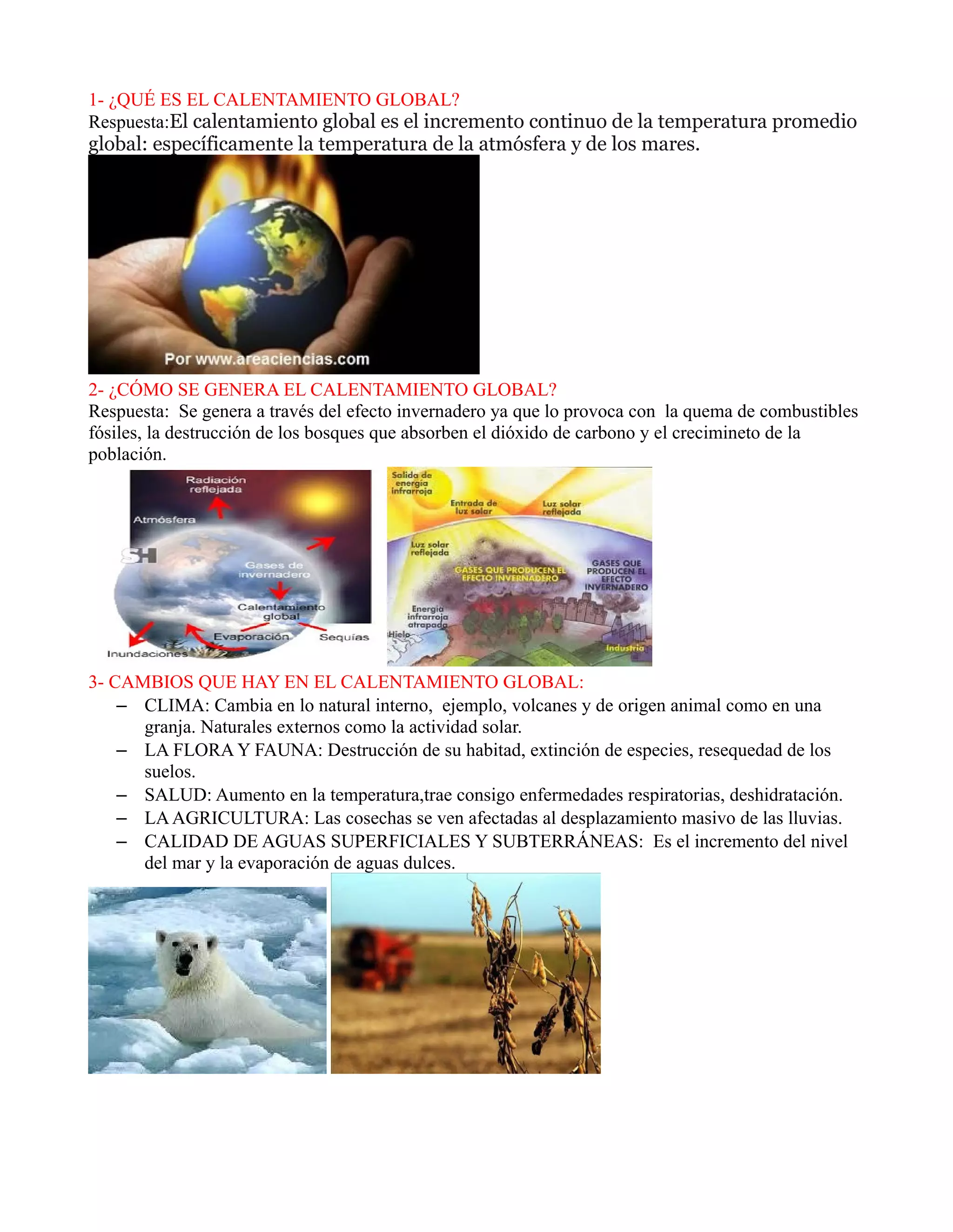 El calentamiento global | PDF