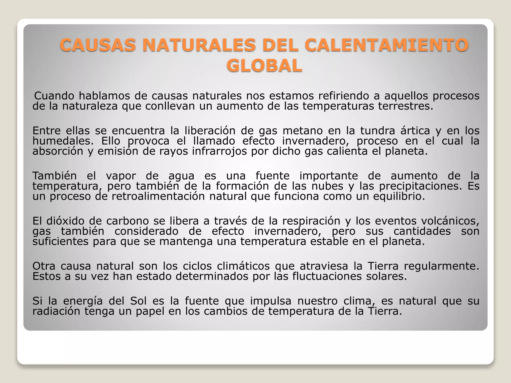 El calentamiento global | PPT