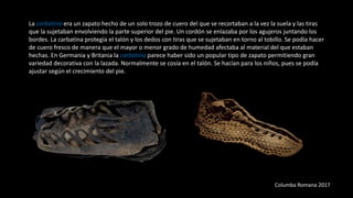 El calzado en época romana | PPTX