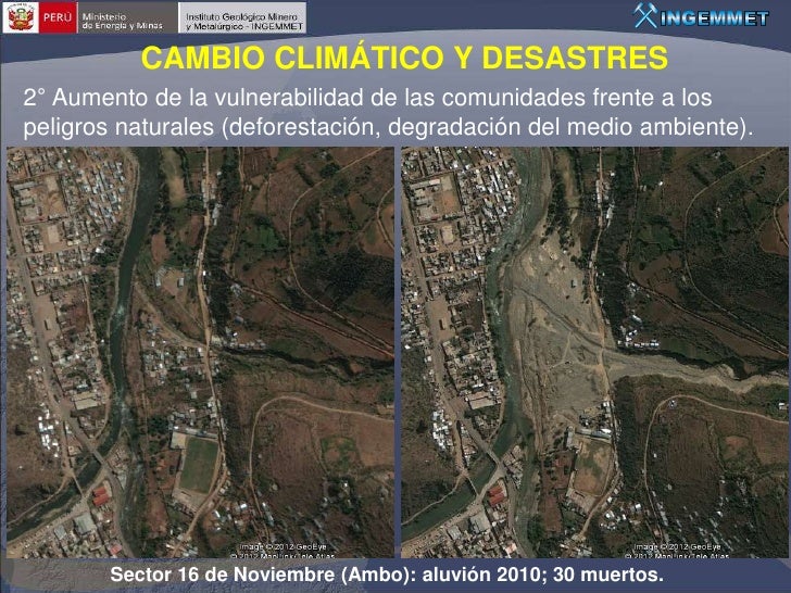 El Cambio Climático Y Los Desastres Peligros Geológicos En El Sur De…