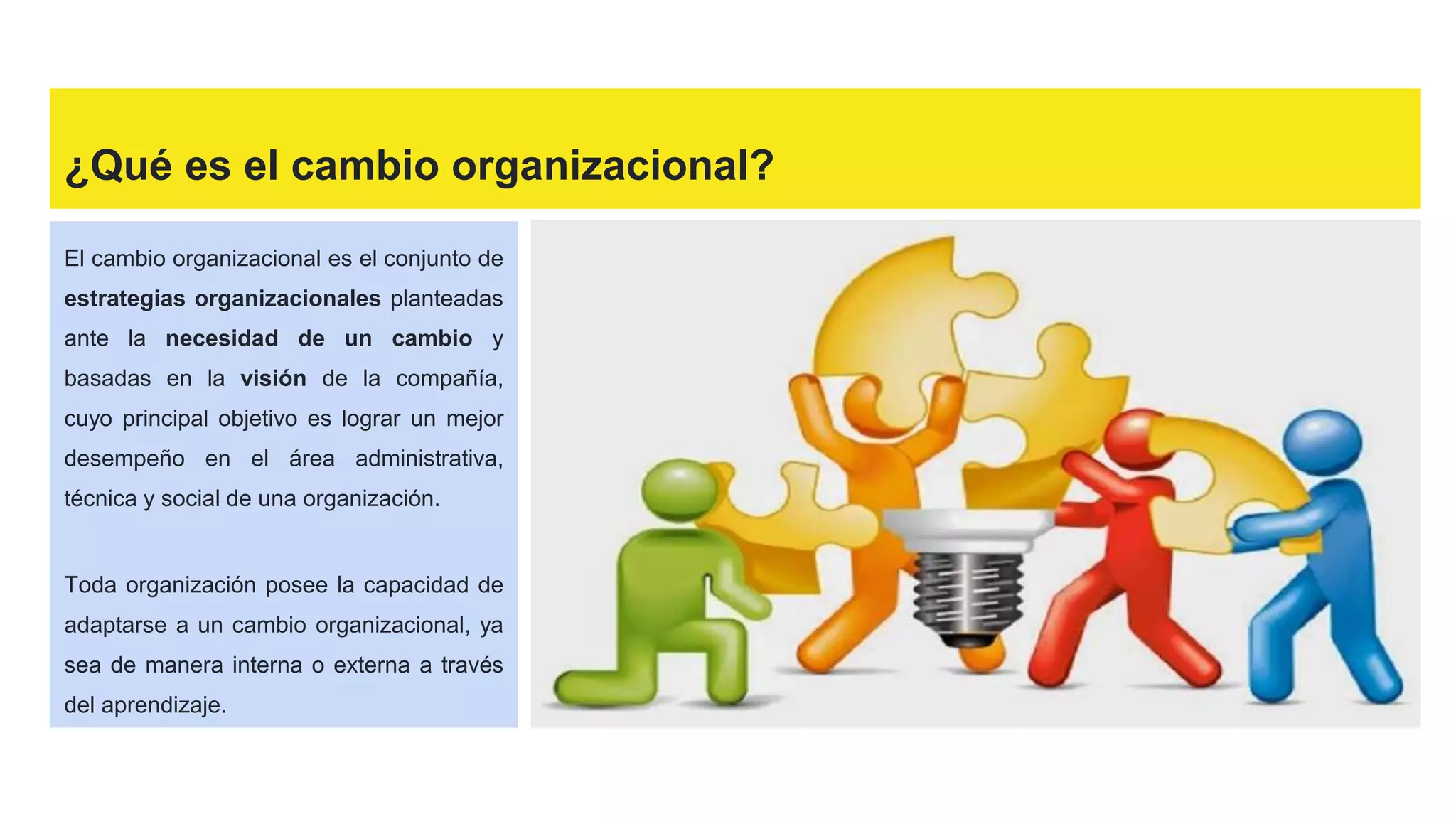 El cambio organizacional.pptx | Business | Business and Finance