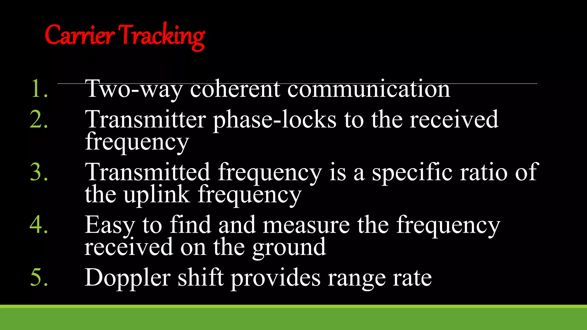 Satellite telemetry tracking command and monitoring subsystem ...