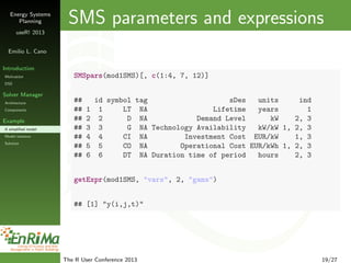 An integrated Solver Manager: using R and Python for energy systems optimization | PPT
