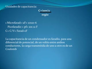 El capacitor fisica 2 | PPTX