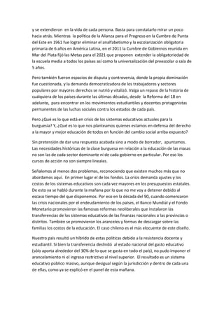 El carácter de la educación y la escuela laura marrone | DOC