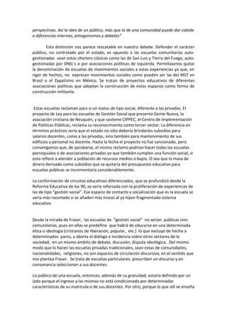 El carácter de la educación y la escuela laura marrone | DOC