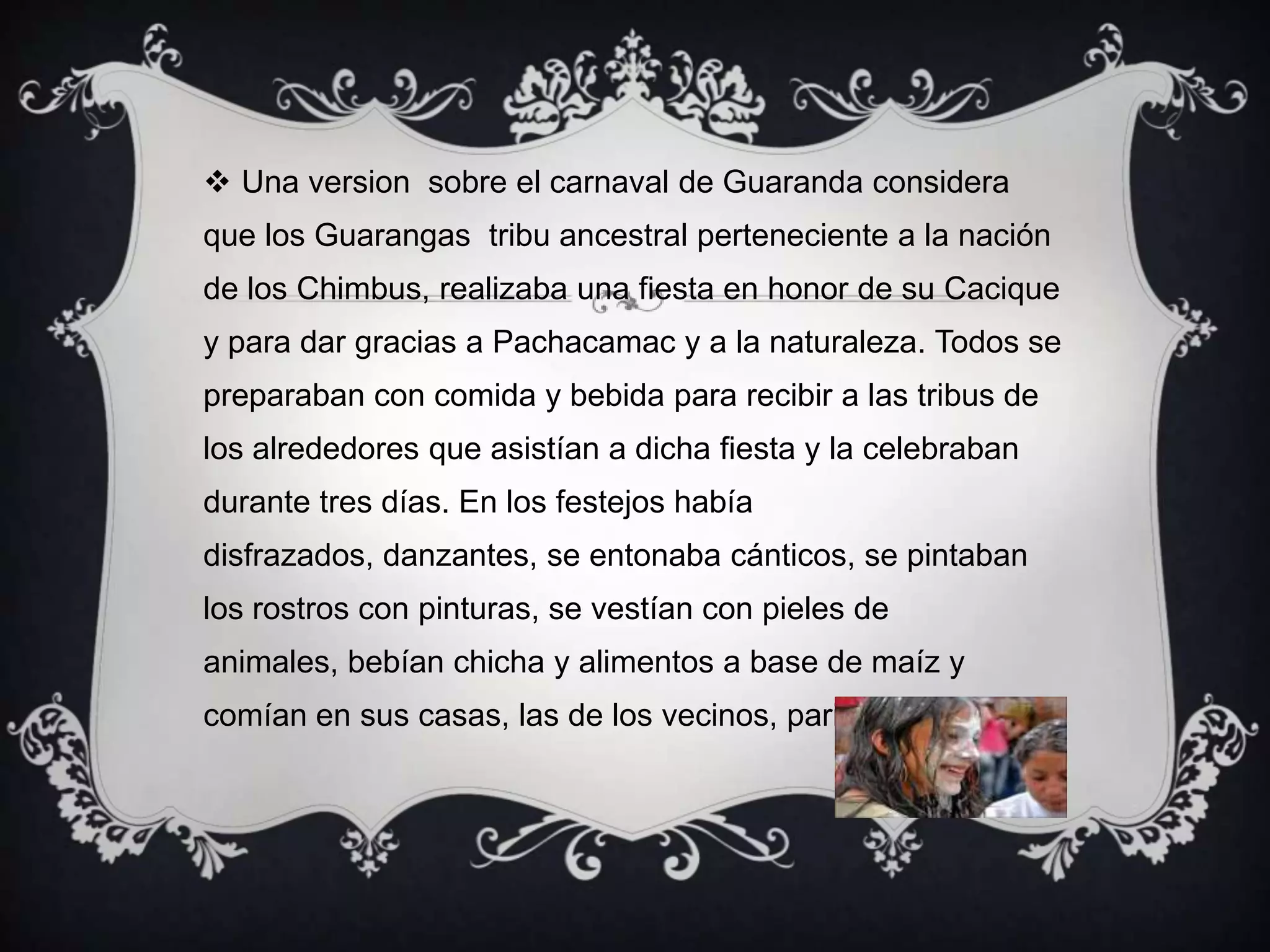 El carnaval en el ecuador | PPTX