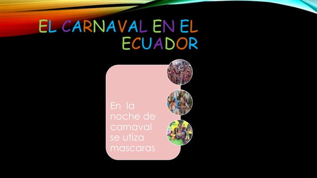 El carnaval en el ecuador | PPTX