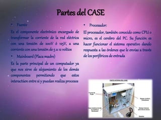 El case y cpu | PPTX