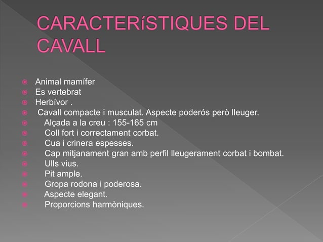 El cavall | PPT