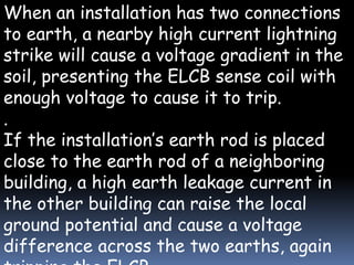 ppt of Elcb( earth leakage circuit breaker) | PPTX