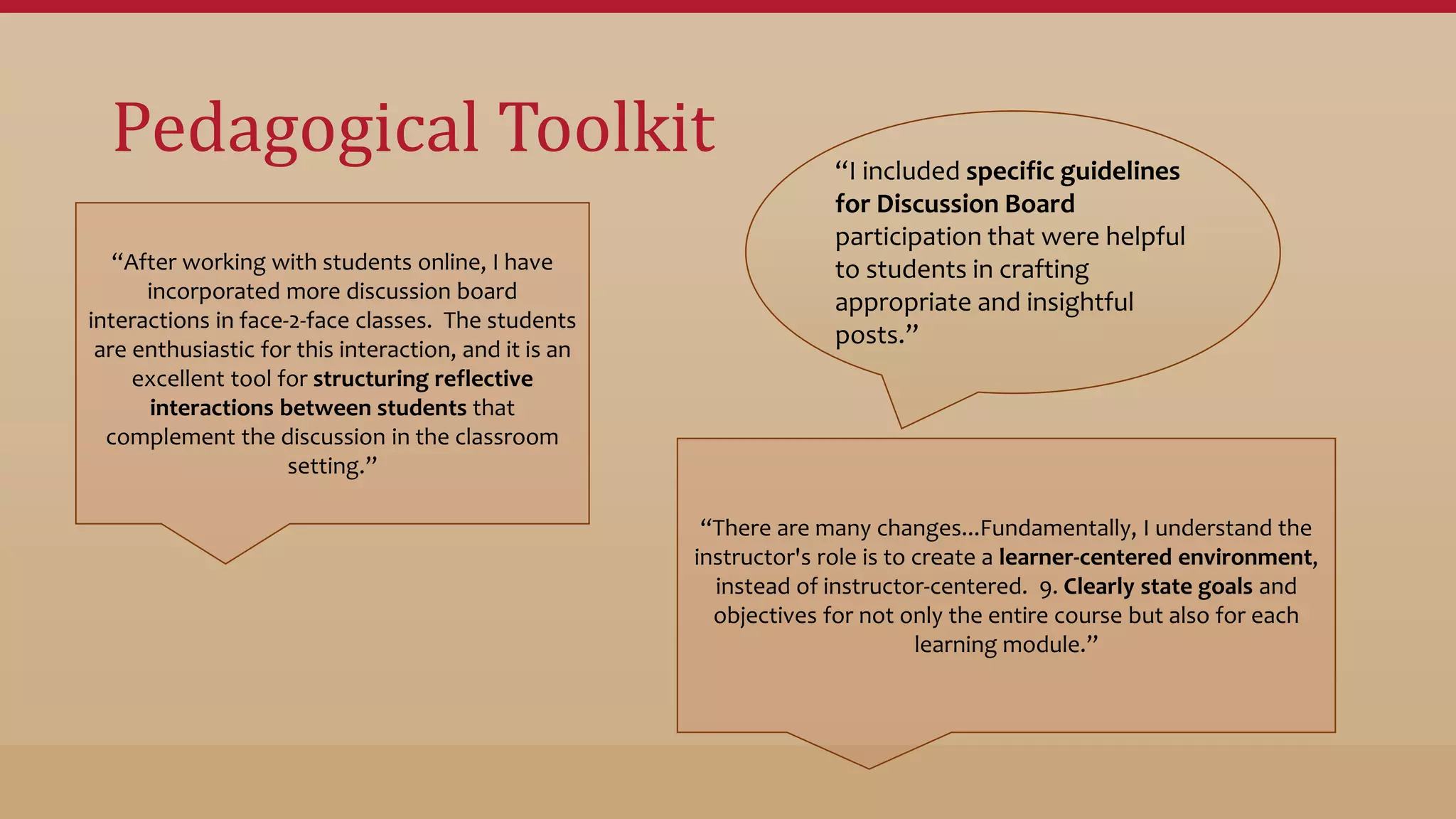 How Teaching Online Enhances Your Pedagogical Toolkit | PPT