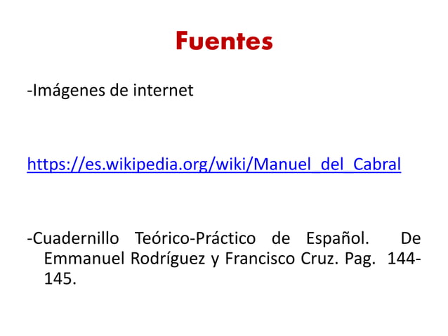 El Centavo de manuel del Cabral (Cuento completo) y Biografía. | PPTX