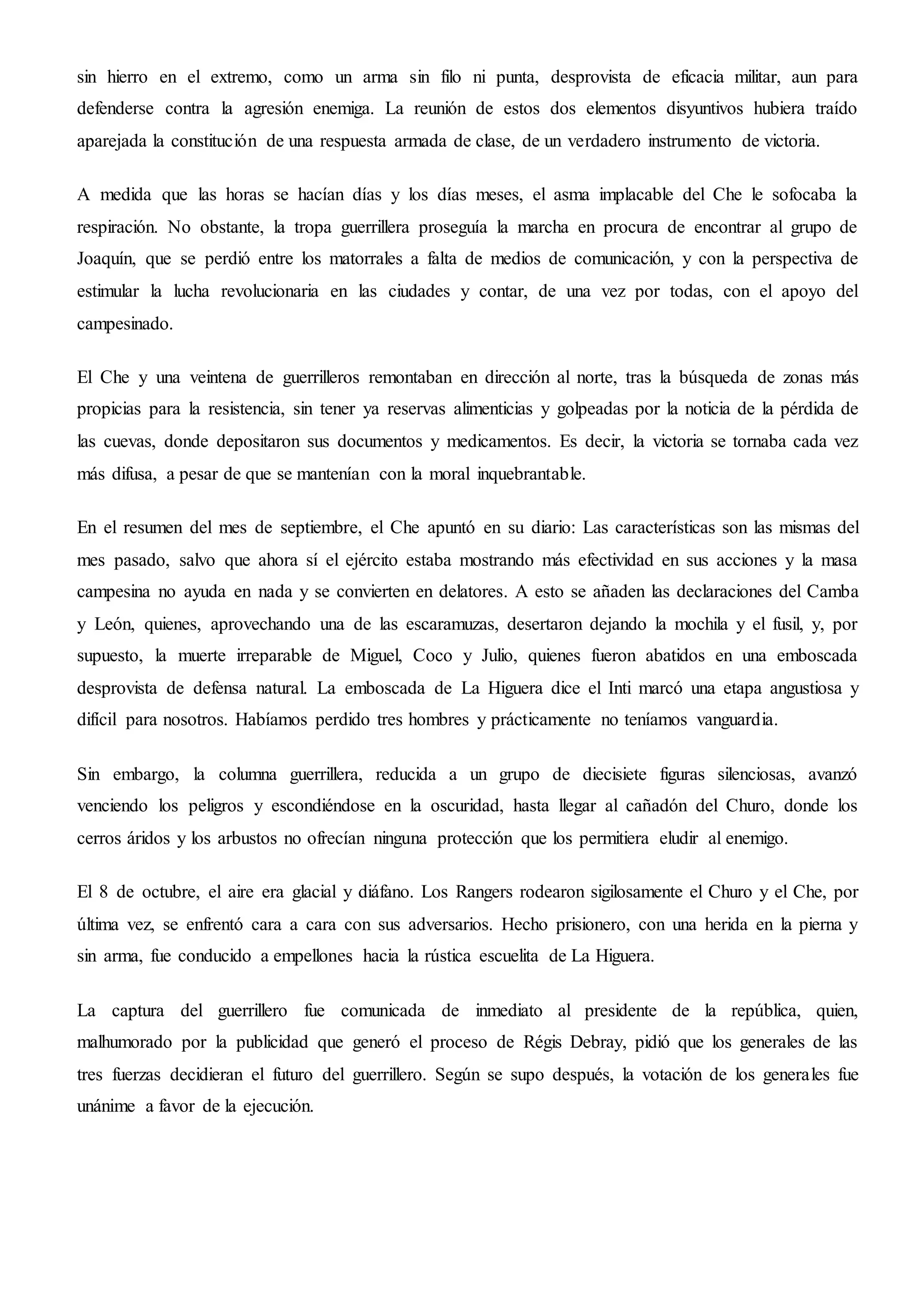 El Che Guevara su Trascendencia en América Latina | PDF