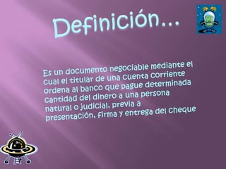 El cheque ---- | PPTX