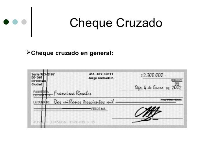 El cheque