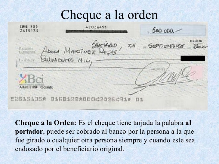 El cheque