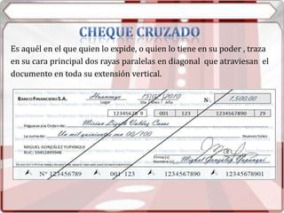 El cheque | PPTX