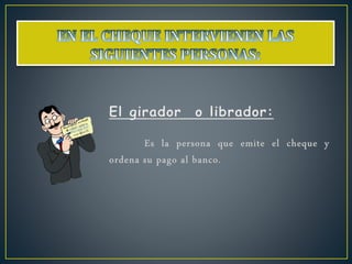 El cheque | PPTX