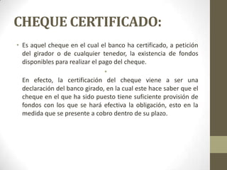 El cheque en el peru | PPTX