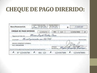 El cheque en el peru | PPTX