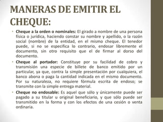 El cheque en el peru | PPTX