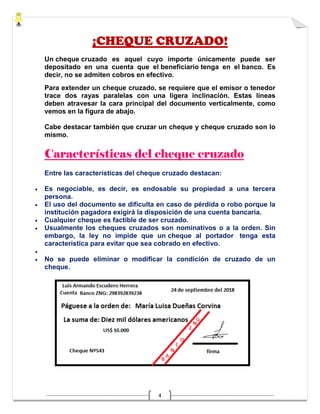 El cheque y tipos de cheques | PDF