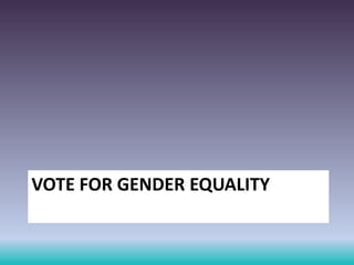 Prajnya Gender Equality Election Checklist | PPTX