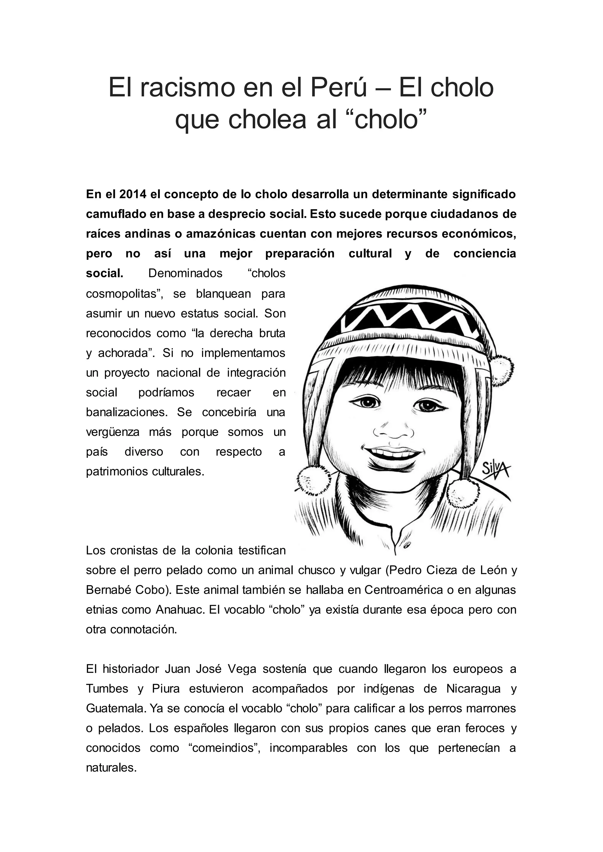 El cholo que cholea al cholo | PDF