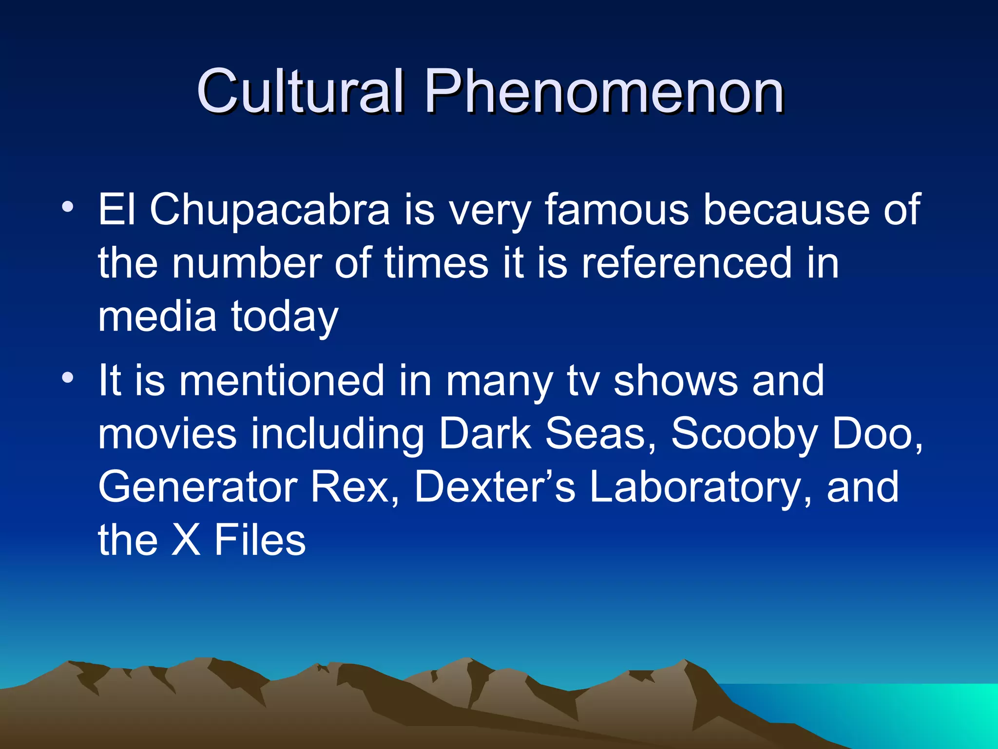 El chupacabra | PPT
