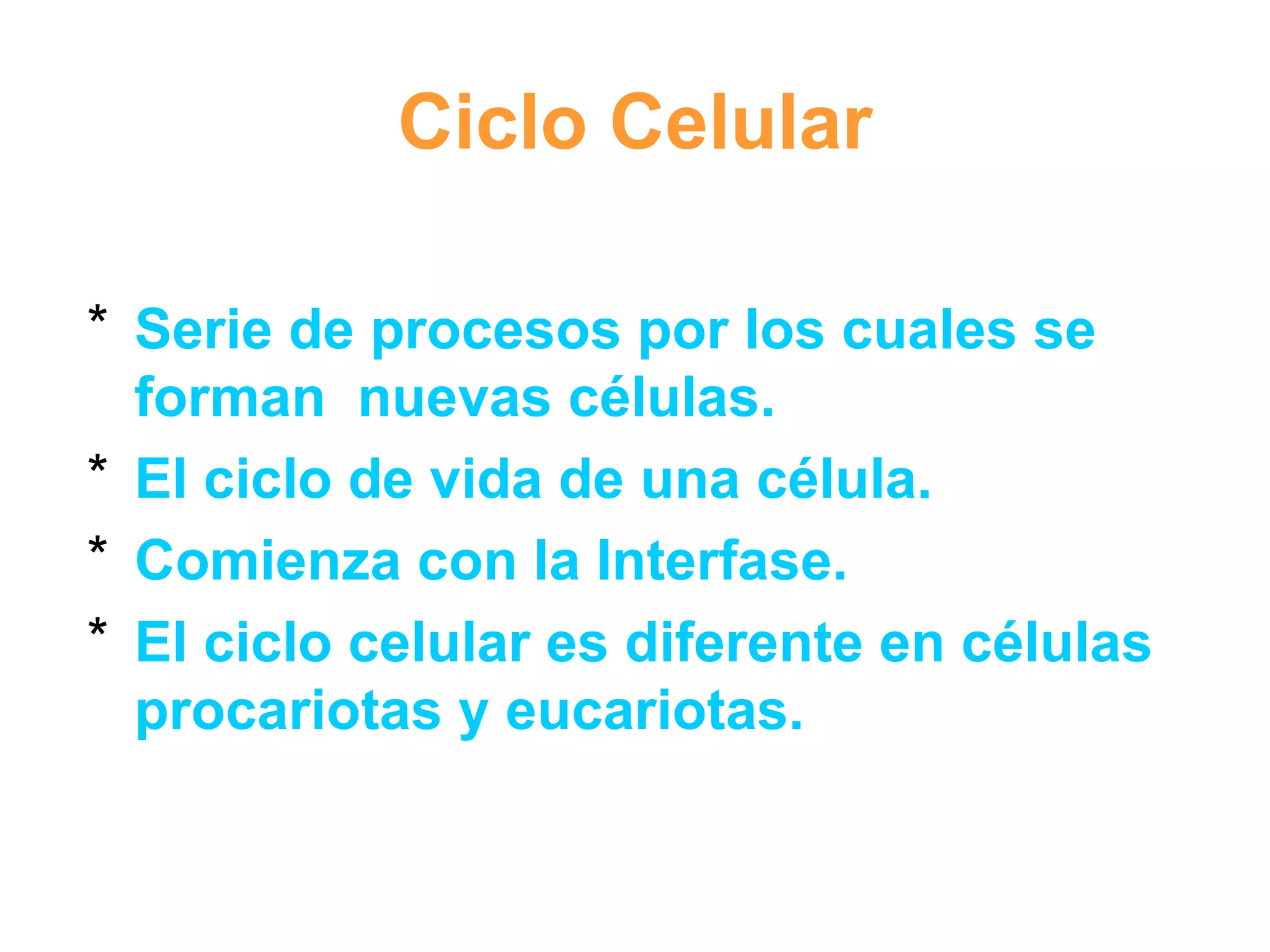 El Ciclo Celular Y Mitosis | PPT