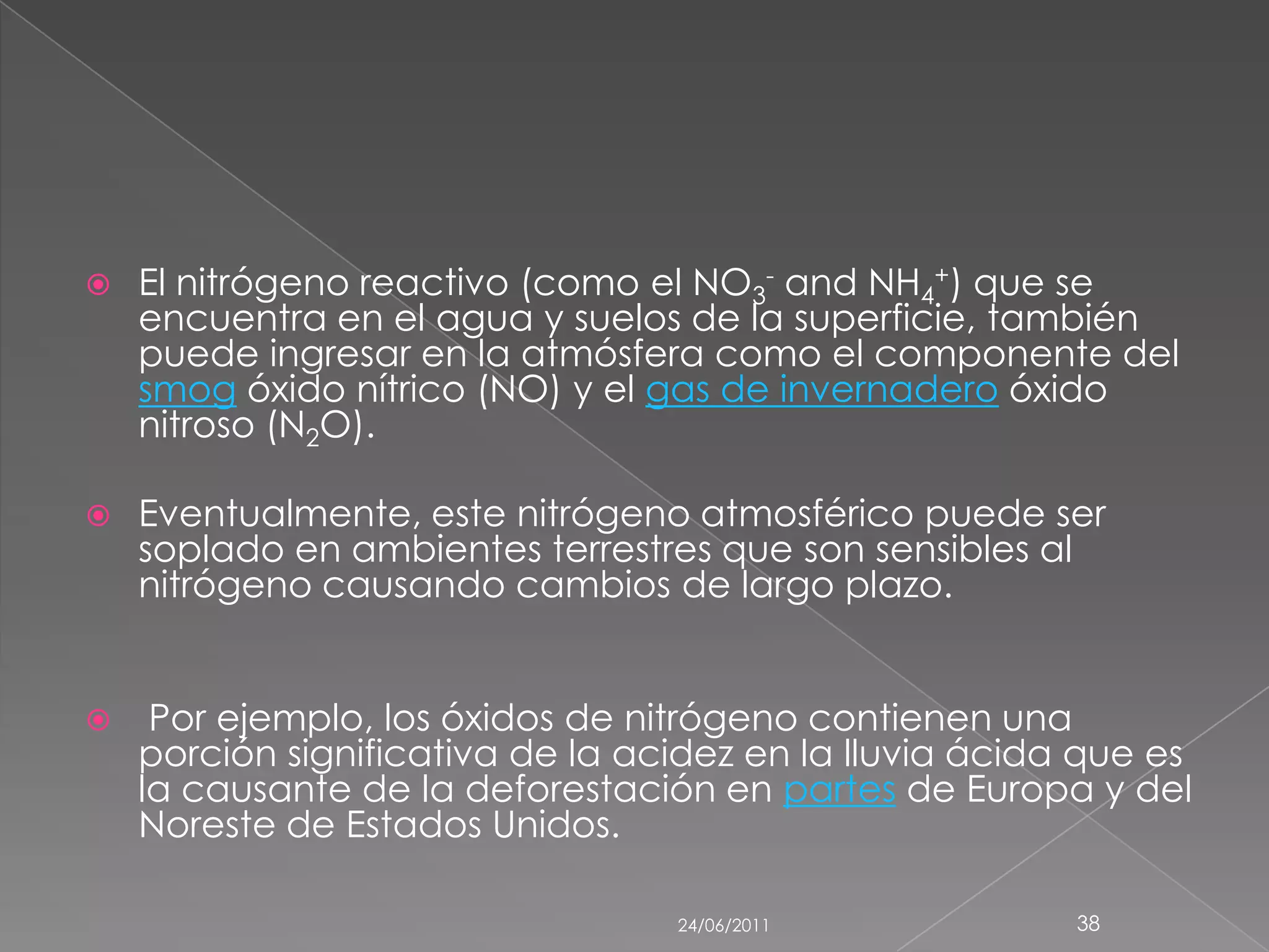 El ciclo del nitrógeno diapositivas | PPTX