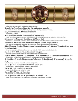 El ciclo de oraciones de Ifá | PDF