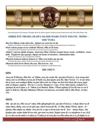 El ciclo de oraciones de Ifá | PDF