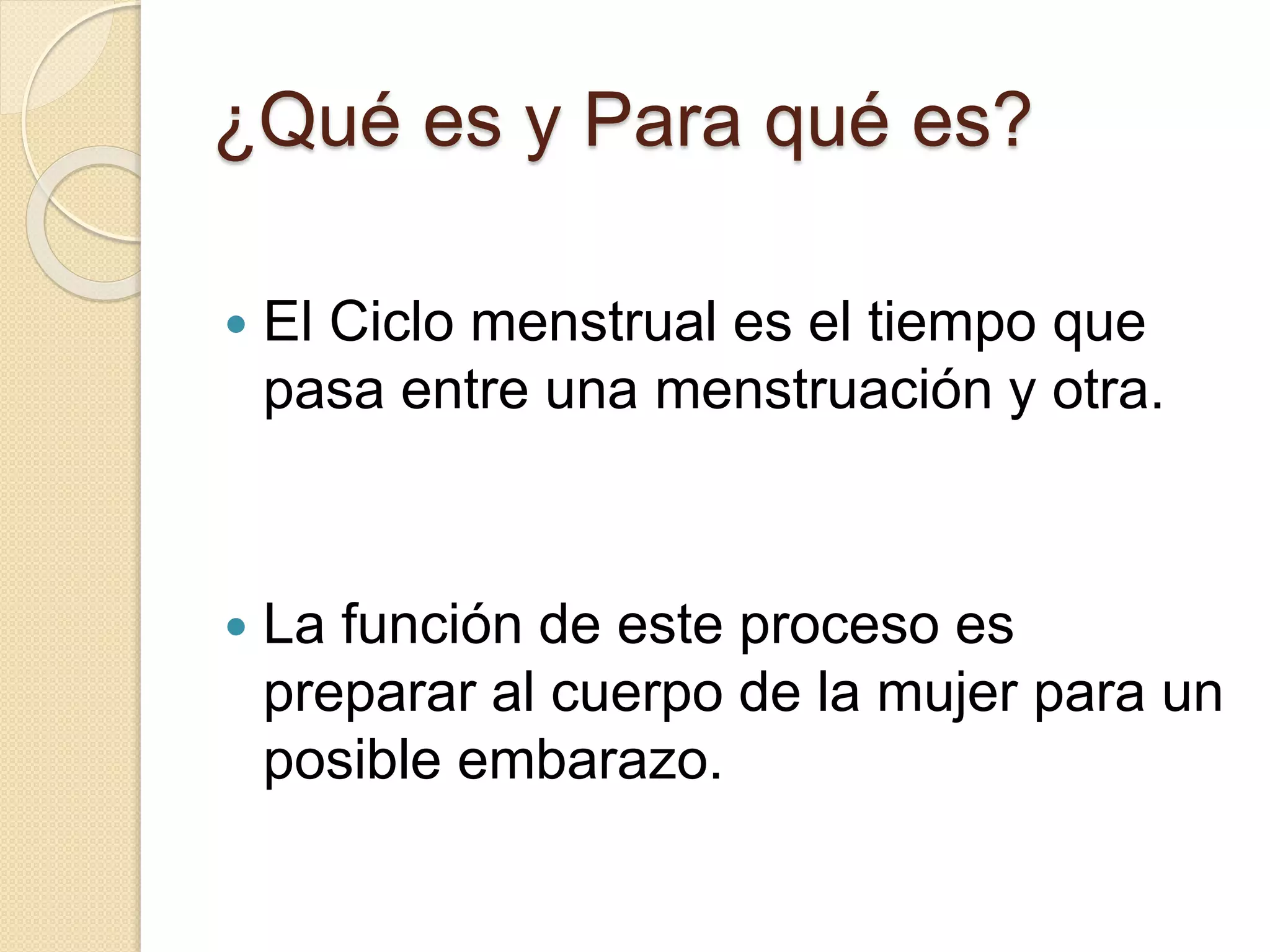 El ciclo menstrual de la mujer (1) | PPTX