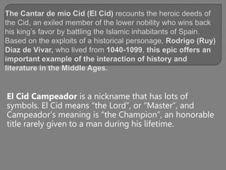 El Cid Chapter Summaries