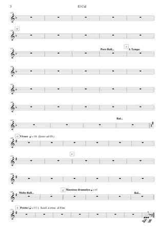 El cid trumpet solo | PDF | Classical Music | Music