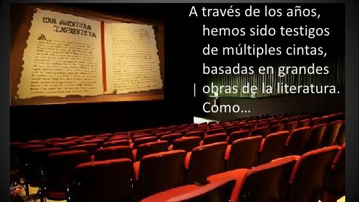 El cine y la literatura