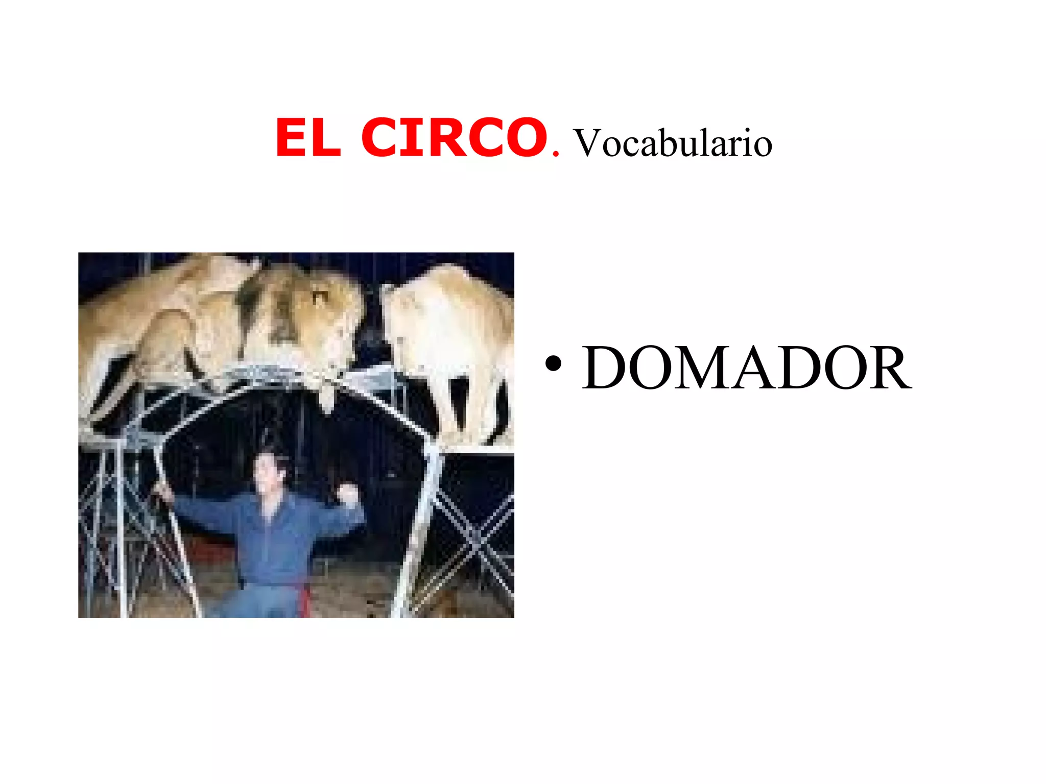 El Circo 2222 Vocabulario | PPT