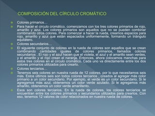 El circulo cromatico | PPTX