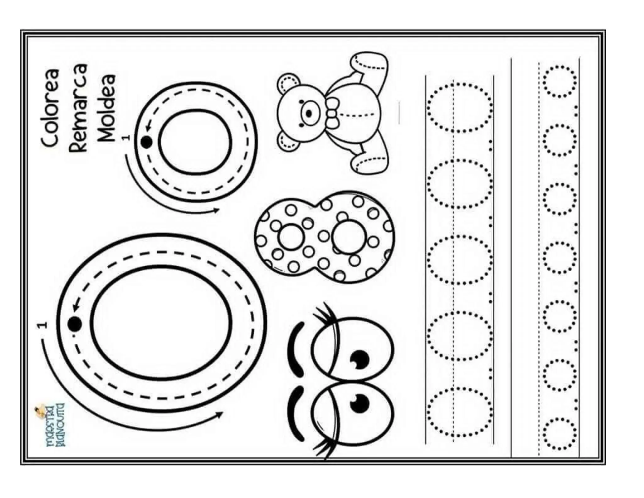 EL CIRCULO IMPRIMIR Fichas para niños de preescolar | PPT