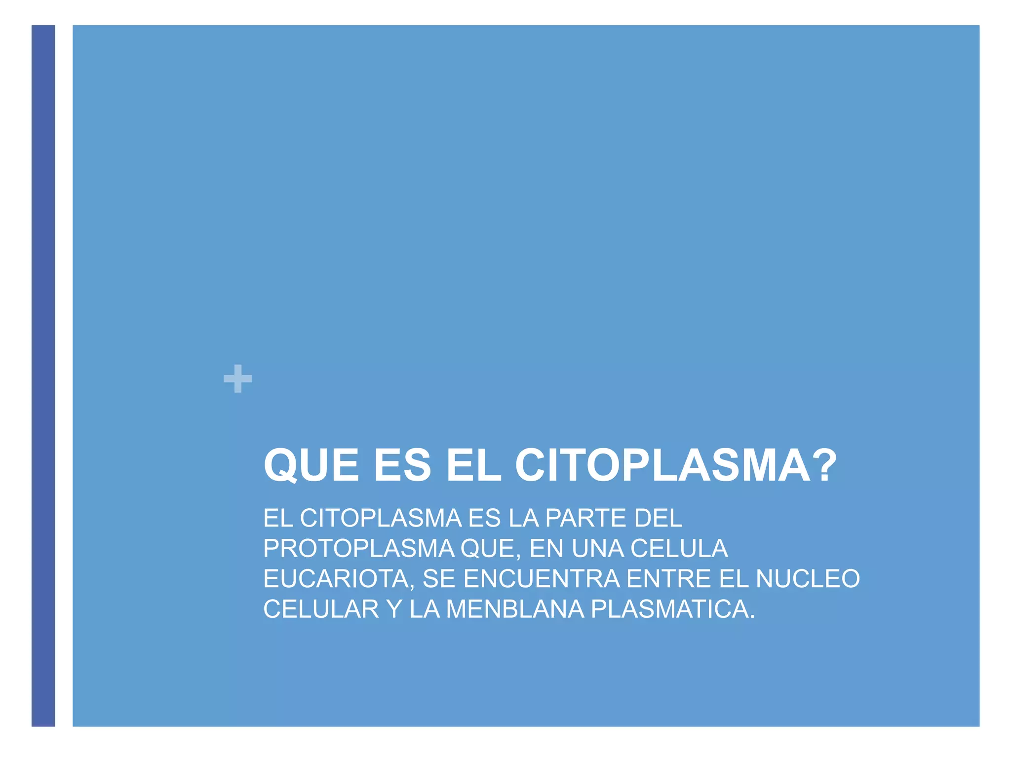 El citoplasma | PPT