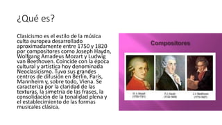 El clasicismo musical | PPTX