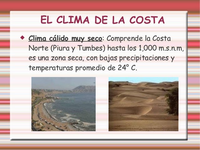 EL CLIMA EN EL PERÚ