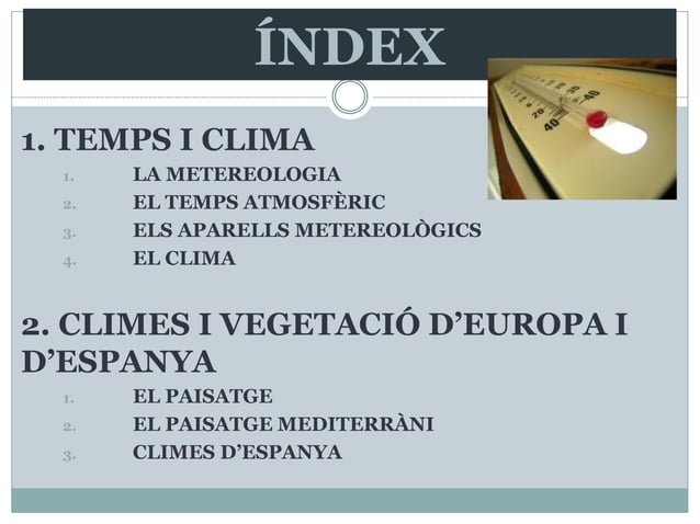 EL CLIMA | PDF