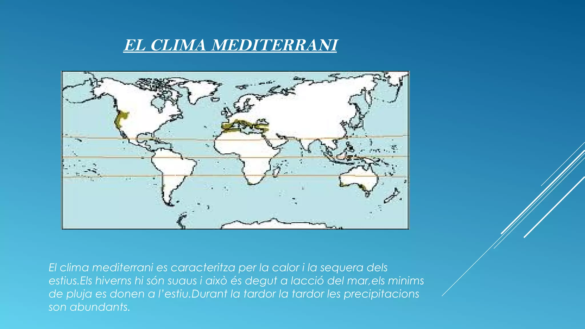 El clima mediterrani (2014 15) david, oscar, agustín | PPT